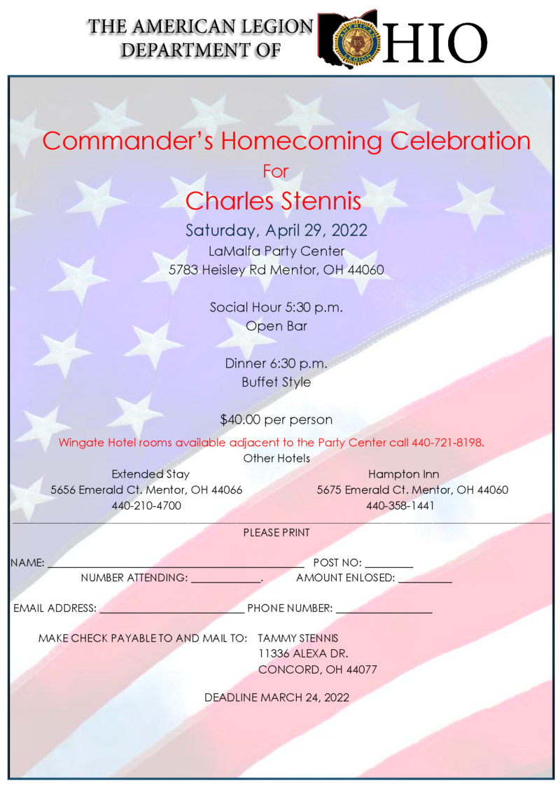 Commander’s Corner – The American Legion Department of Ohio